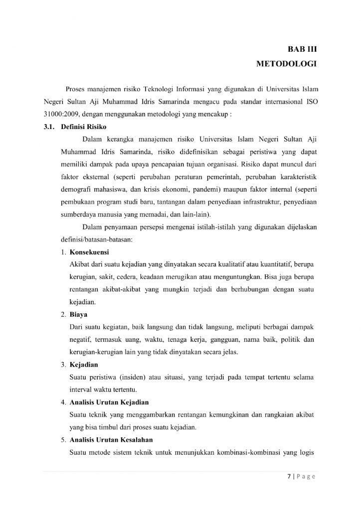 Deskripsi Manajemen-Resiko-TI-UINSI-Samarinda. – UPT. Teknologi ...
